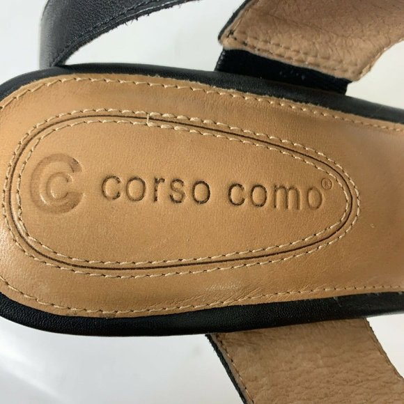 Corso Como | Shoes | Corso Como Strappy Ankle Leather Sandals Wm Sz 8m ...
